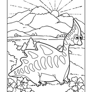 50 Dinosaur Coloring Pages - Set of 50 Pages - Etsy