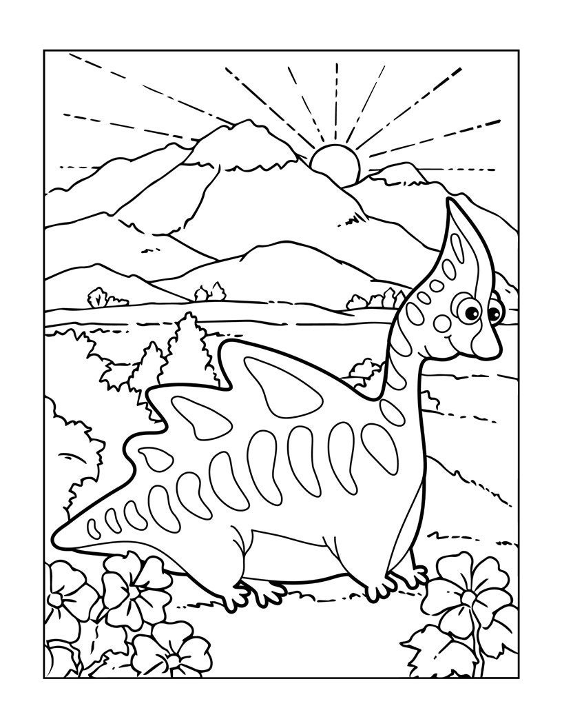 50 Dinosaur Coloring Pages - Set of 50 Pages - Etsy