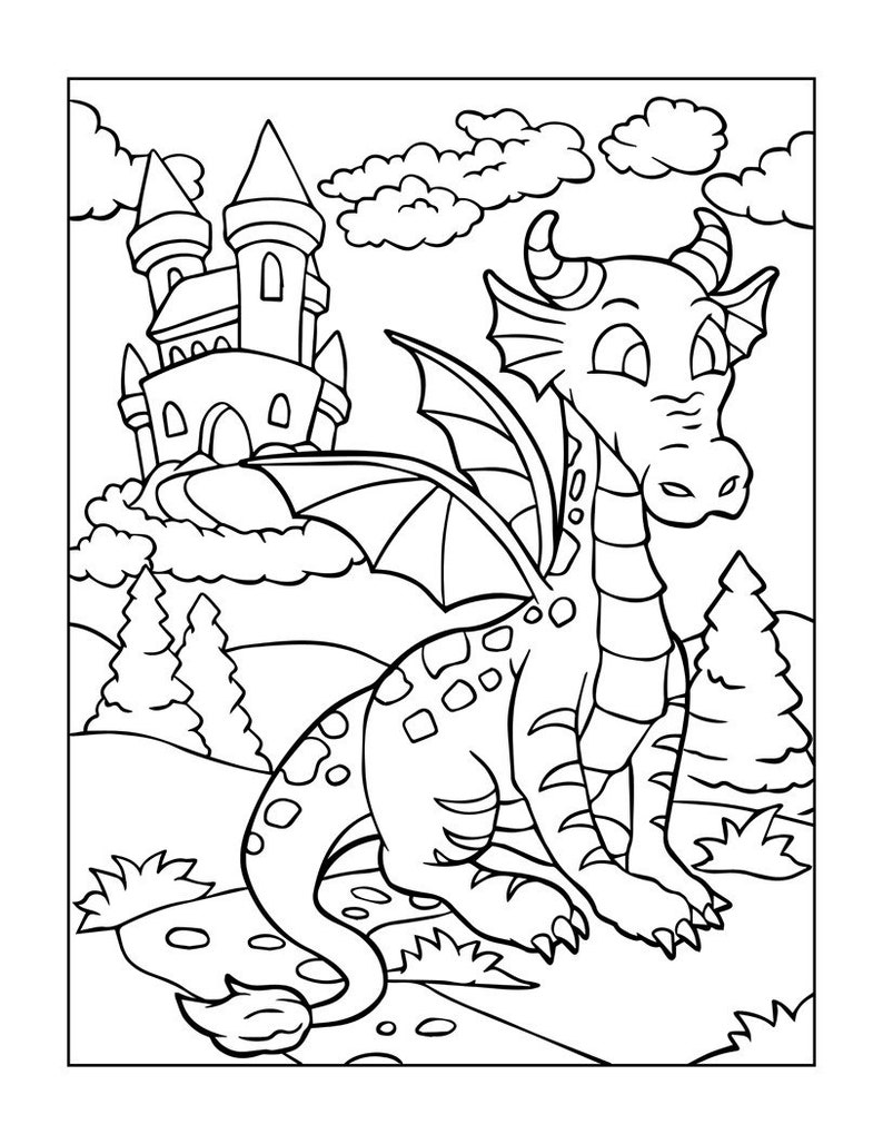 50 Dinosaur Coloring Pages - Set of 50 Pages - Etsy