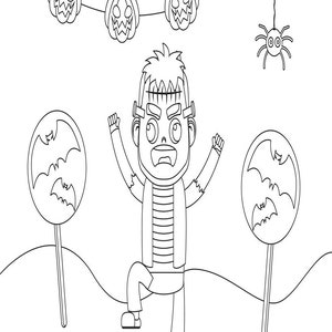 50 Halloween Coloring Pages - Set of 50 Pages - Etsy