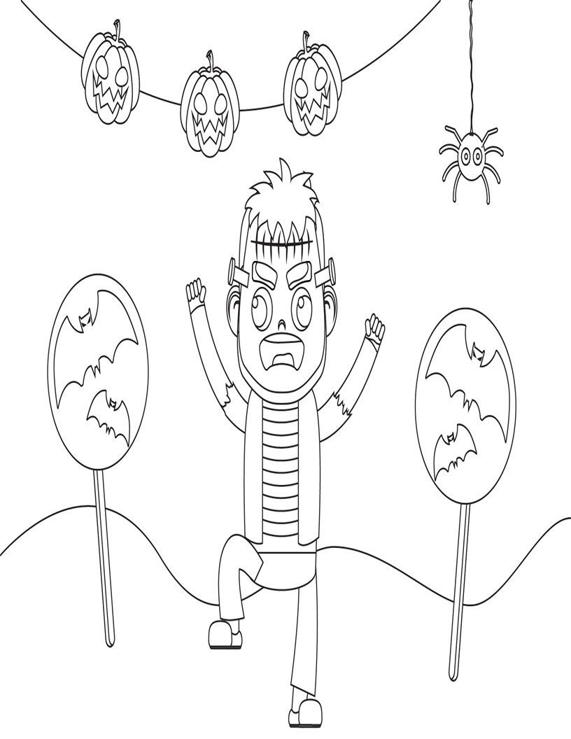 50 Halloween Coloring Pages - Set of 50 Pages - Etsy