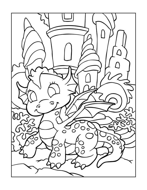 50 Dinosaur Coloring Pages Set of 50 Pages | Etsy