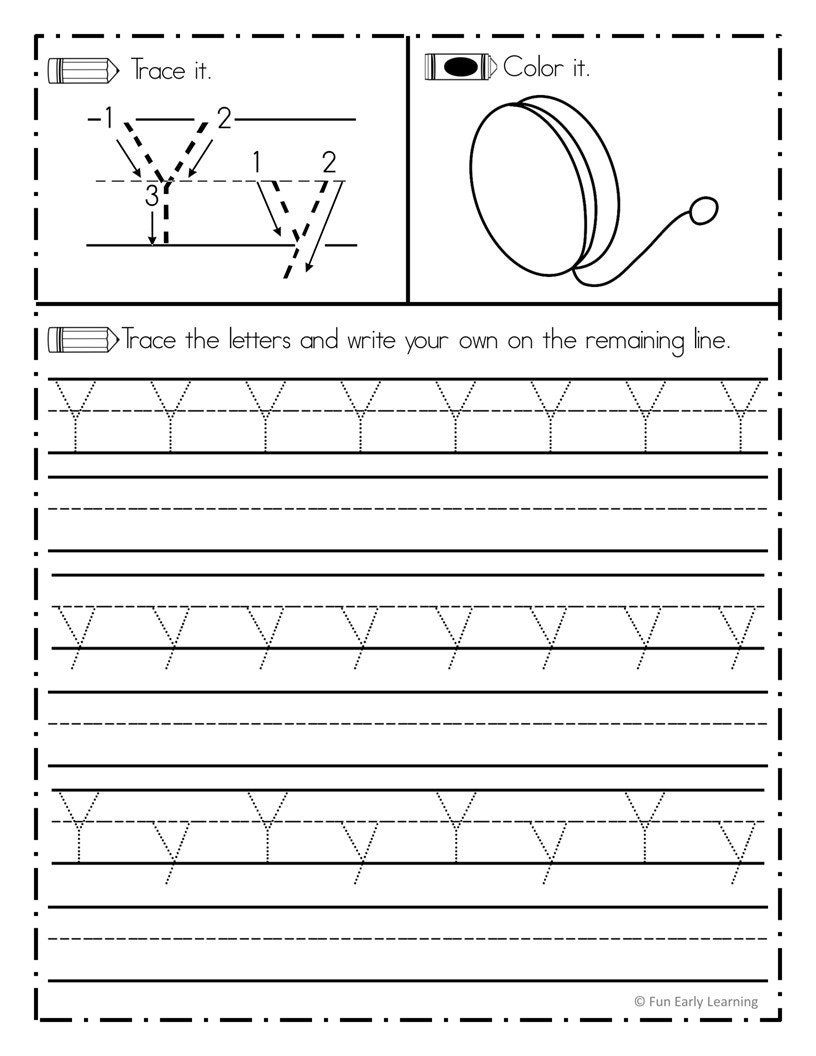 100 Handwriting Trace and Coloring Page - 100 Pages - Etsy