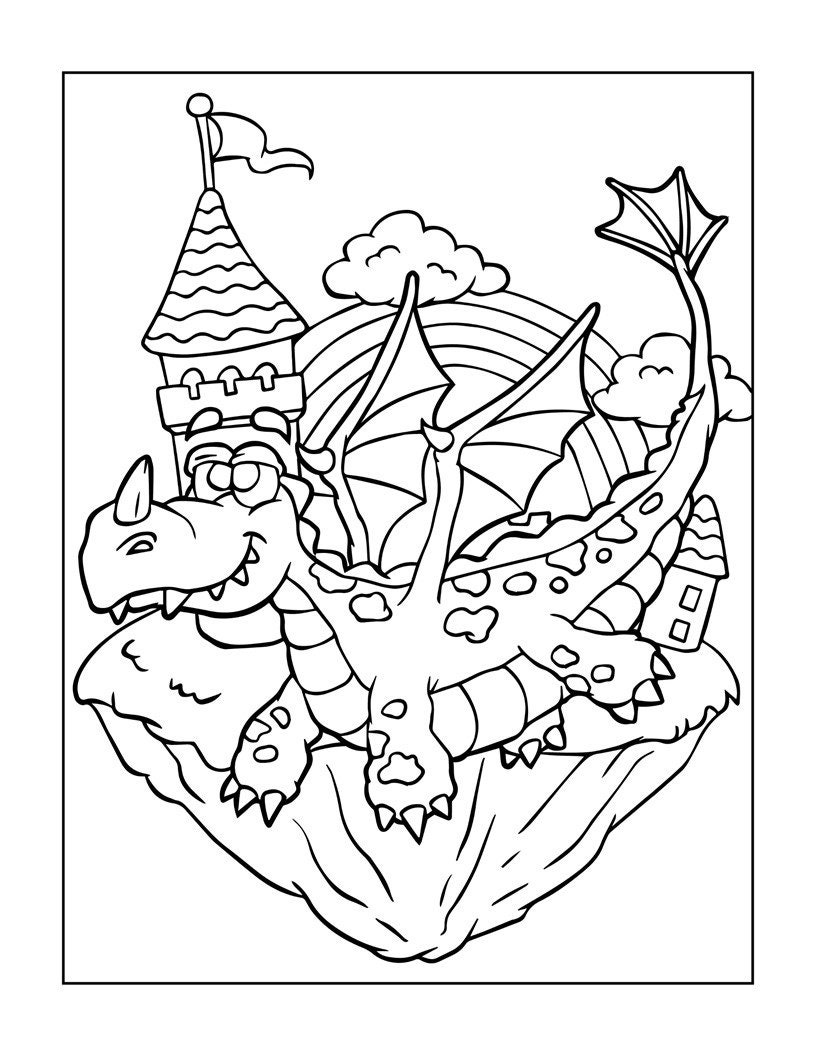 50 Dinosaur Coloring Pages - Set of 50 Pages - Etsy