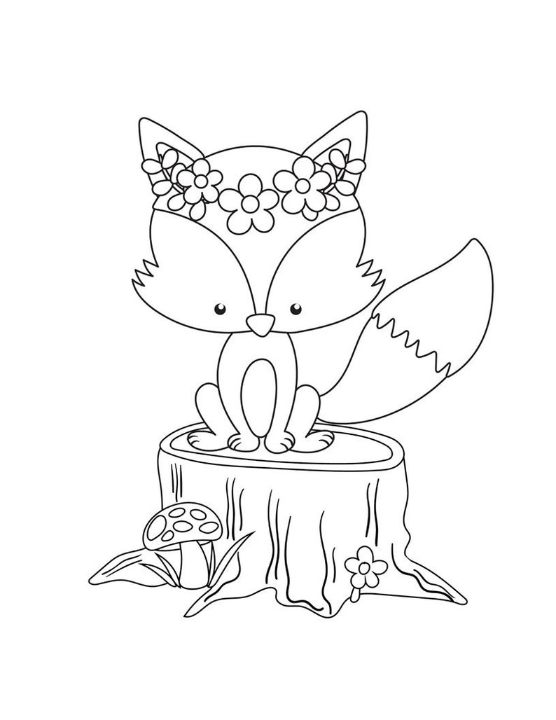 37 Spring Coloring Pages - Set of 37 Pages - Etsy