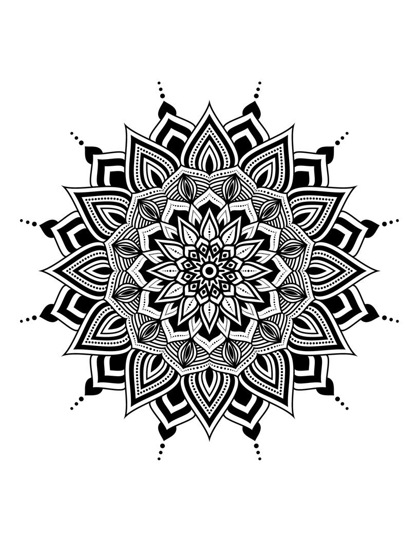 50 Mandala Coloring Pages - Set of 50 Pages - Etsy