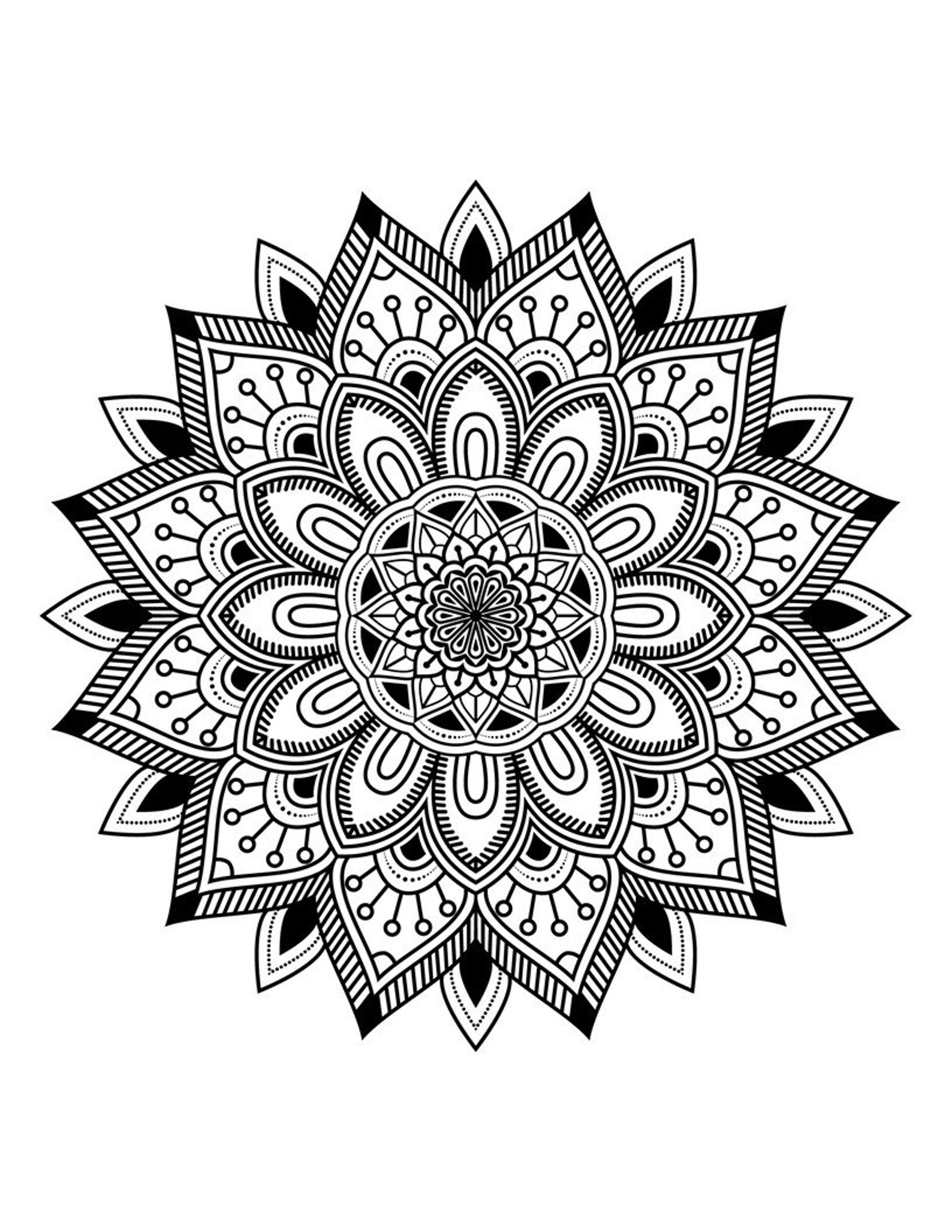 50 Mandala Coloring Pages Set of 50 Pages - Etsy