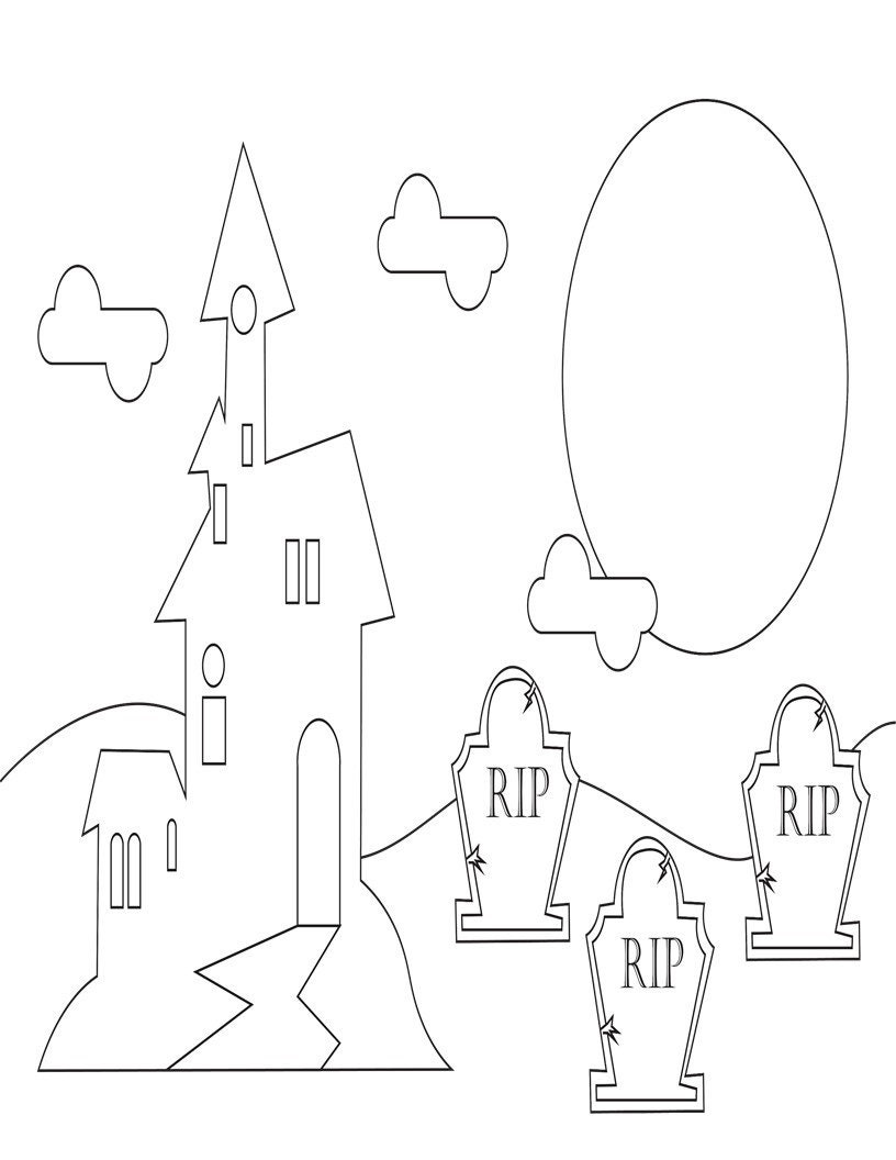 50 Halloween Coloring Pages - Set of 50 Pages - Etsy