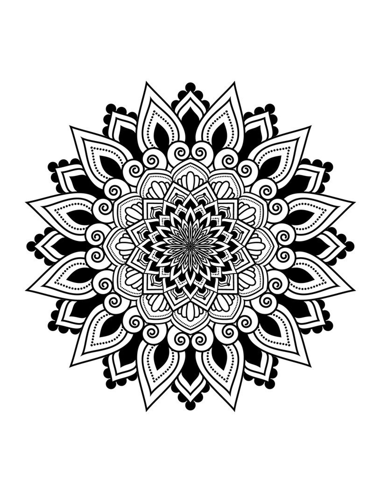 50 Mandala Coloring Pages Set of 50 Pages | Etsy