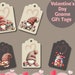 Valentines Day Gift Tags Printable Gnome Valentines Day - Etsy