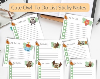 Cute Owl Notes - Etsy