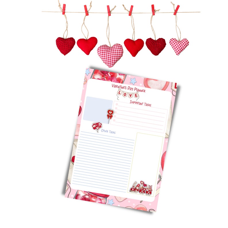 Valentines Day Printable Planner - Etsy