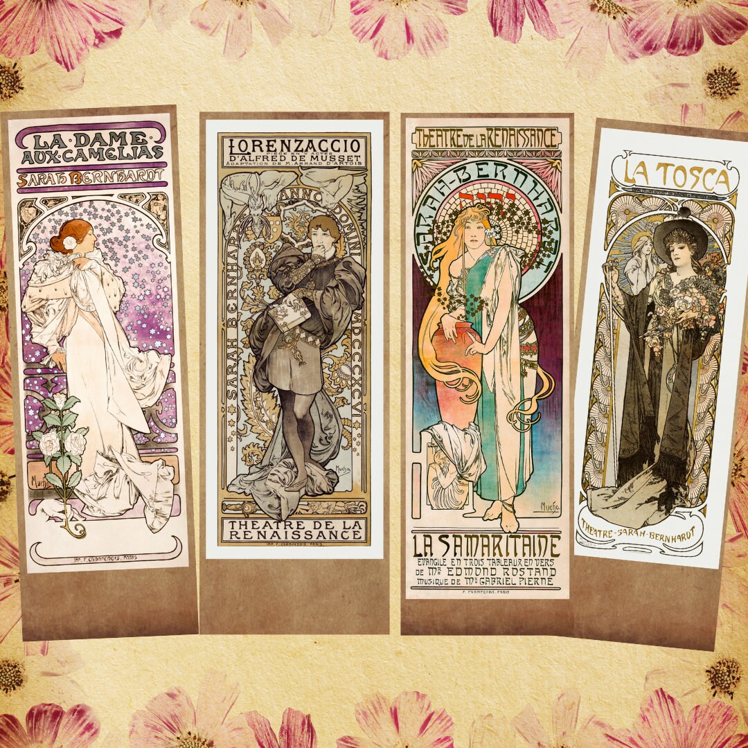 Vintage Bookmarks Printable PDF Antique Printable Bookmarks - Etsy