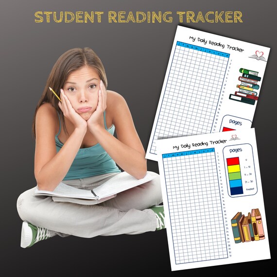 Student Daily Reading Tracker Reading Tracker Instant | Etsy