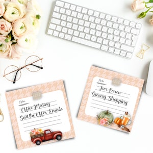 Fall Gnomes Sticky Notes Set Printable PDF - Etsy