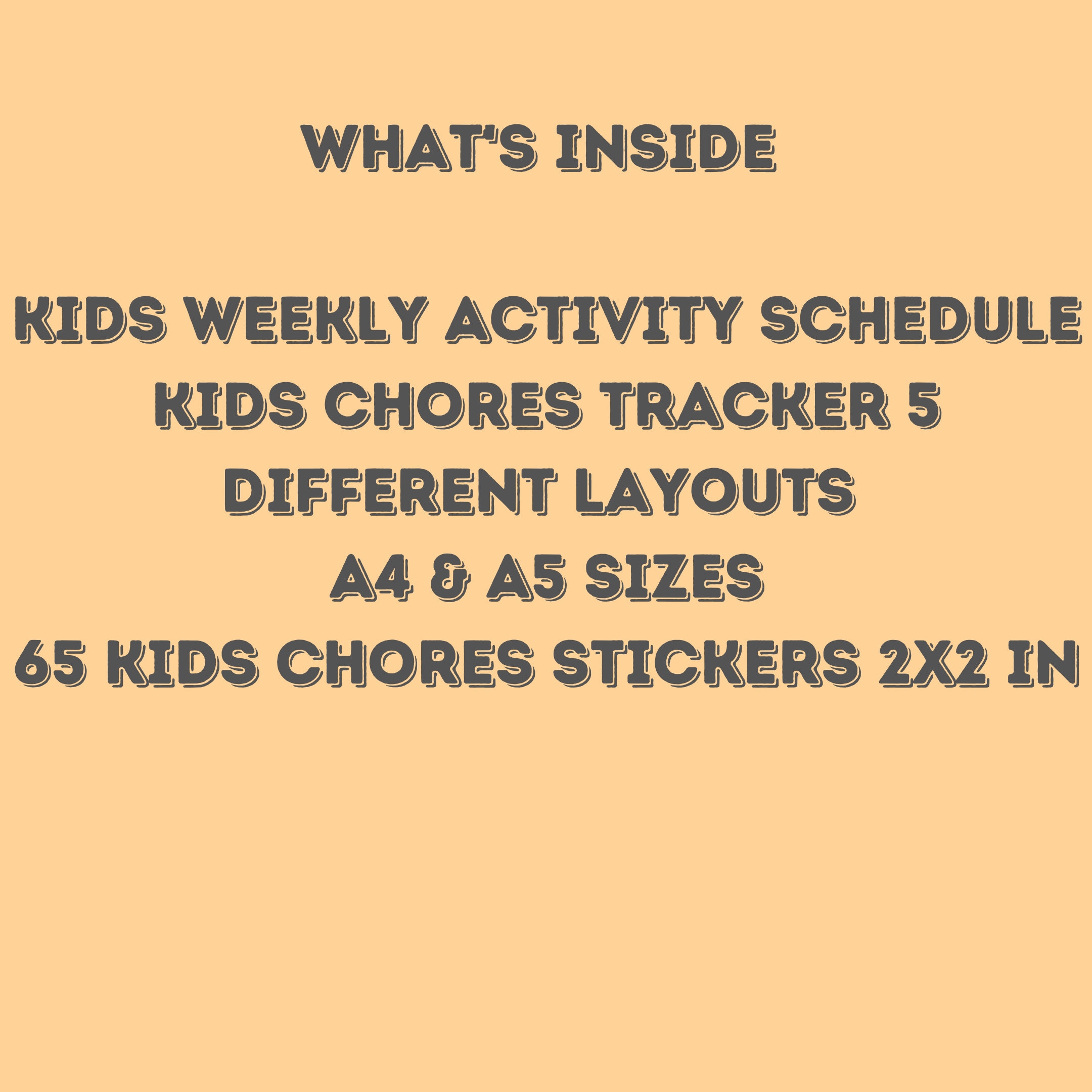 Kids Weekly Activity Planner Printable | Chores Tracker and Stickers ...