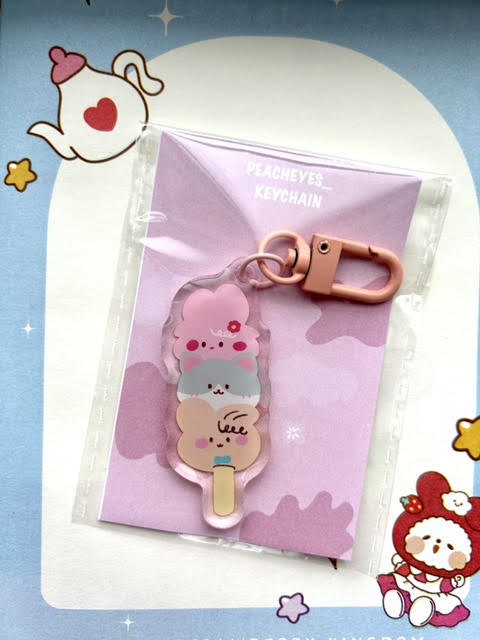 Cute Cartoon Acrylic Keychains Acrylic Keychains - Etsy