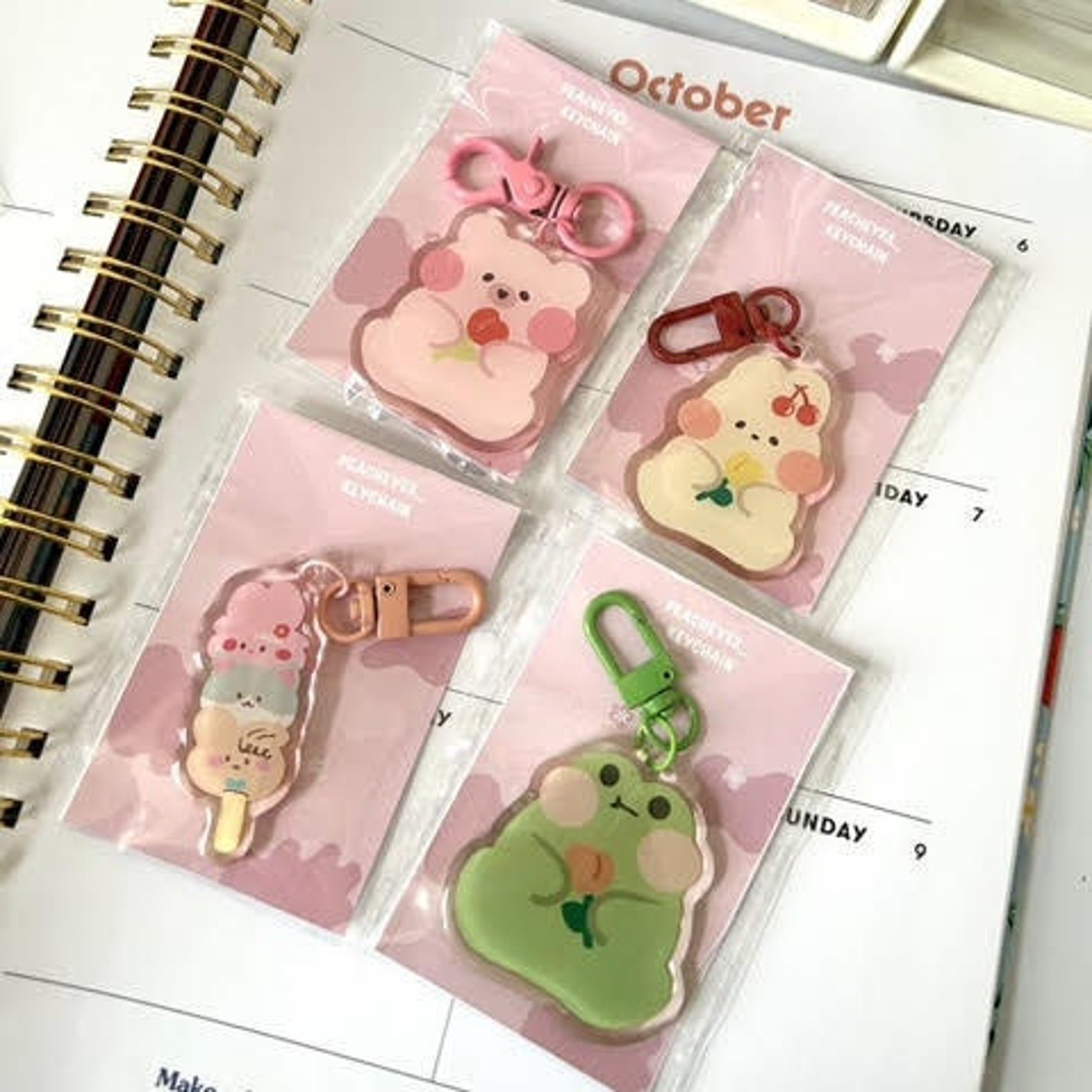 Cute Cartoon Acrylic Keychains Acrylic Keychains - Etsy
