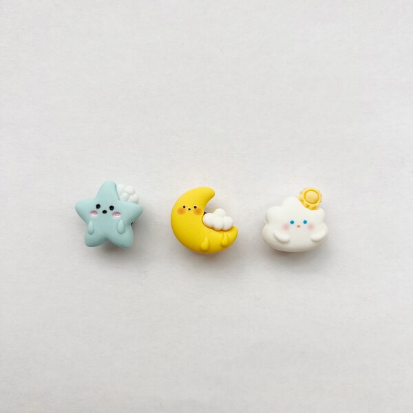 Sun Moon Croc Charms - Etsy