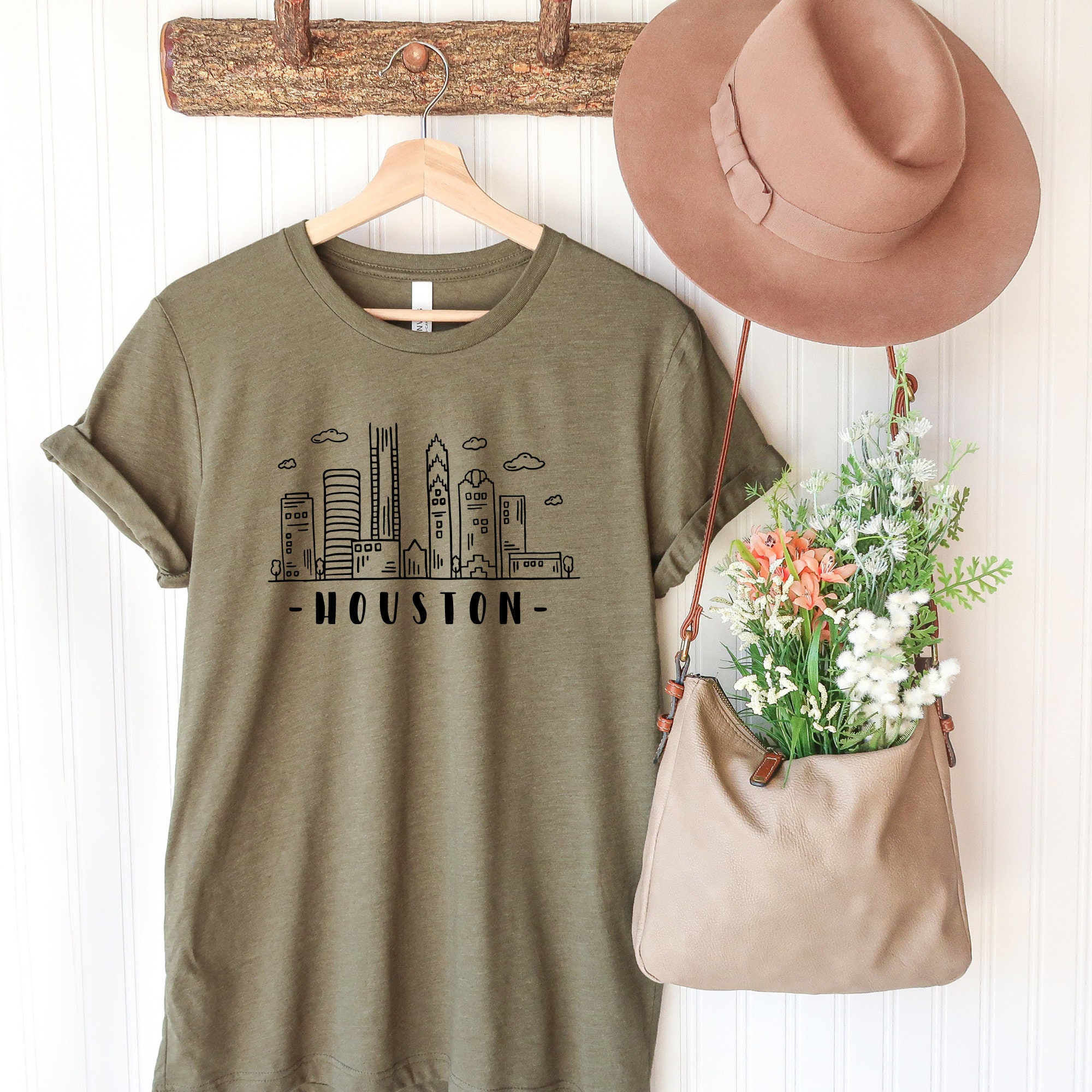 Houston T-shirt Houston Texas Tee Houston City Shirt USA | Etsy