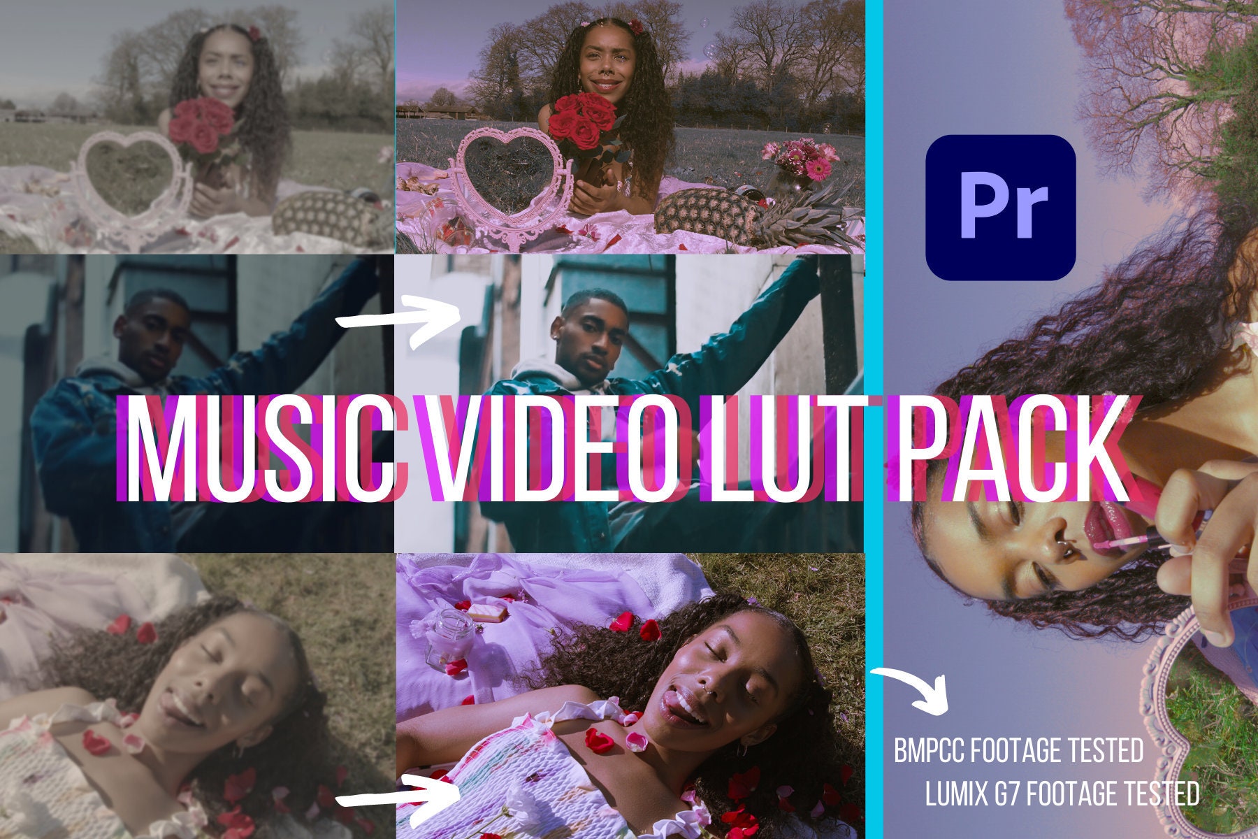 Beginners Music Video LUT Pack for Adobe Premiere Pro 25presets Digital ...