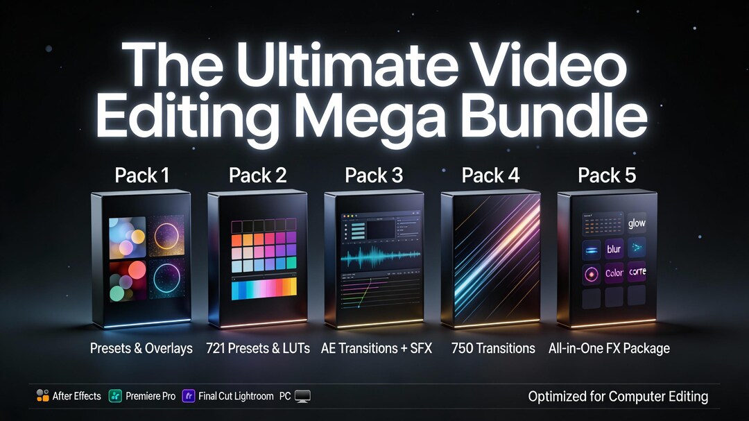The Ultimate Video Editing Mega Bundle - Etsy