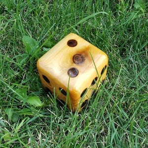 Giant Wooden Lawn Dice, Yard Dice, Lawn Game, Family Gift, Dice, Play ...