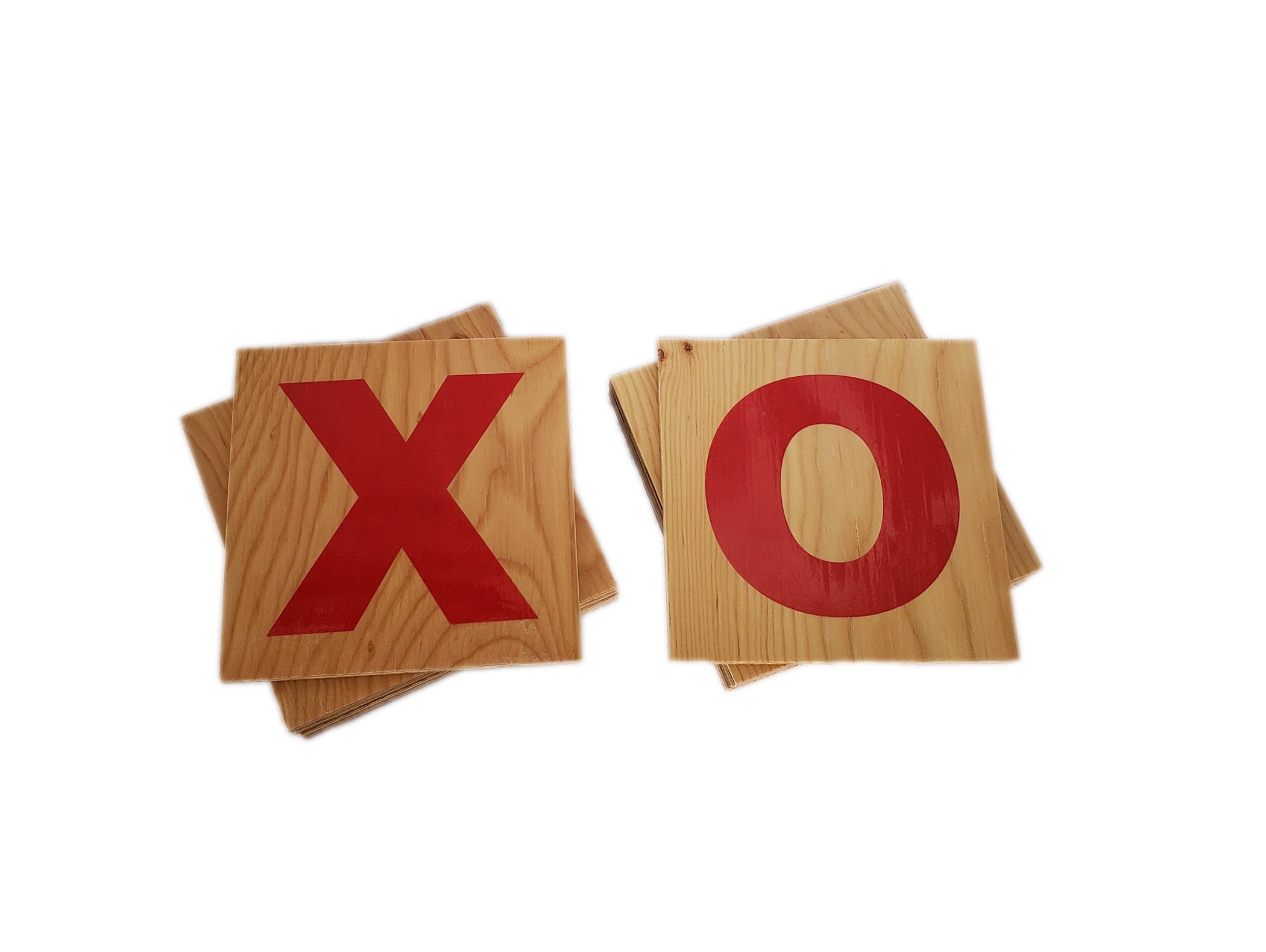 Giant Wooden Tic Tac Toe Game Red Xs and Os Game Giant X - Etsy