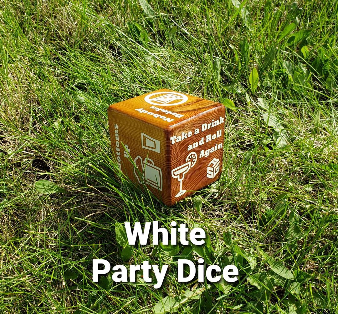 Giant Wood Party Dice. Adult Drinking Game Outdoor - Etsy