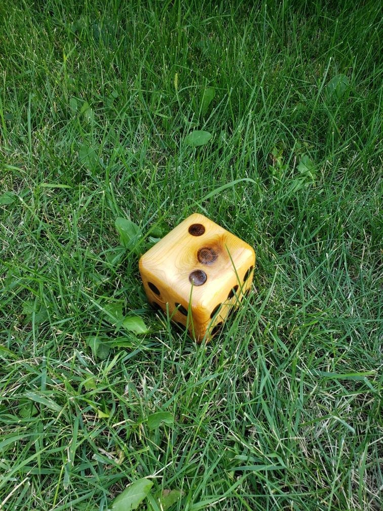 Giant Wooden Lawn Dice, Yard Dice, Lawn Game, Family Gift, Dice, Play ...