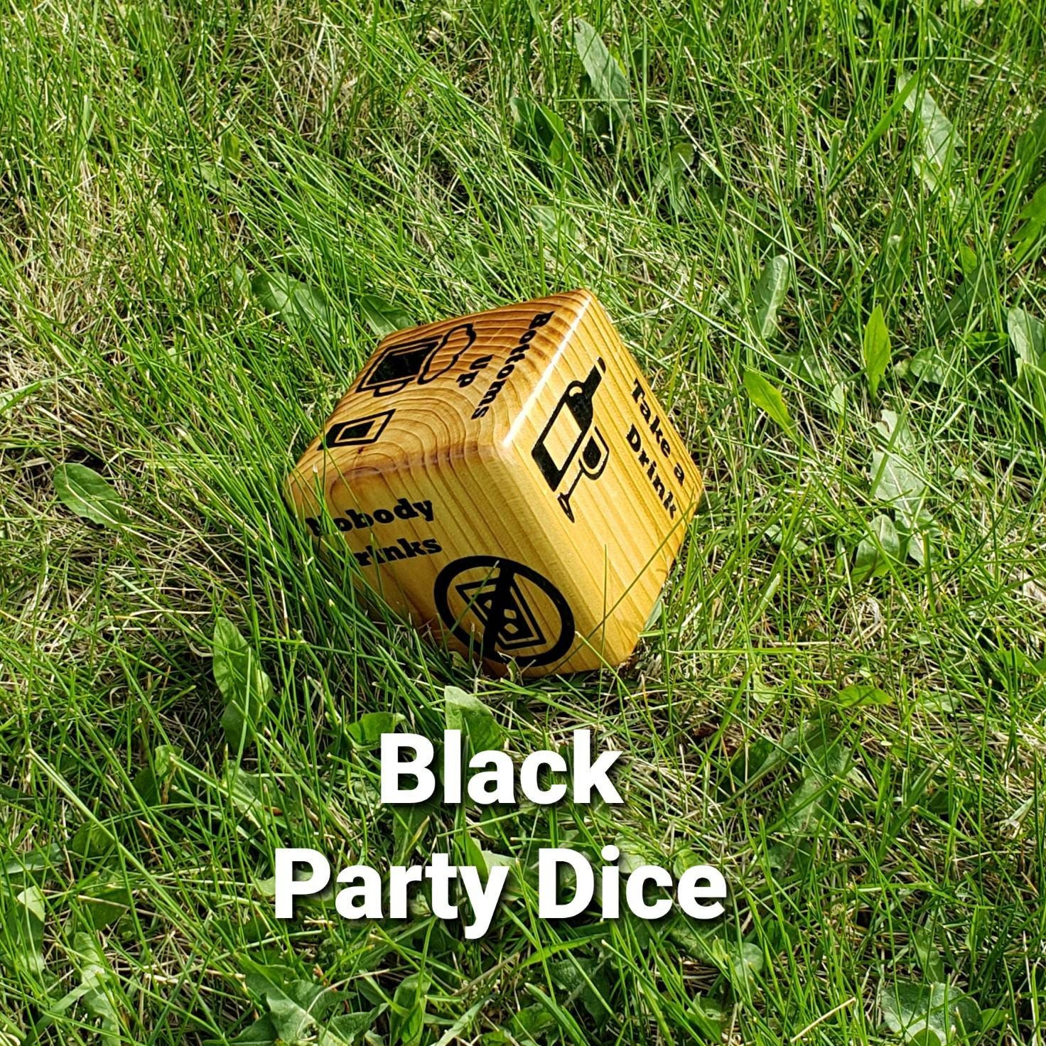 Giant Wood Party Dice. Adult Drinking Game Outdoor - Etsy