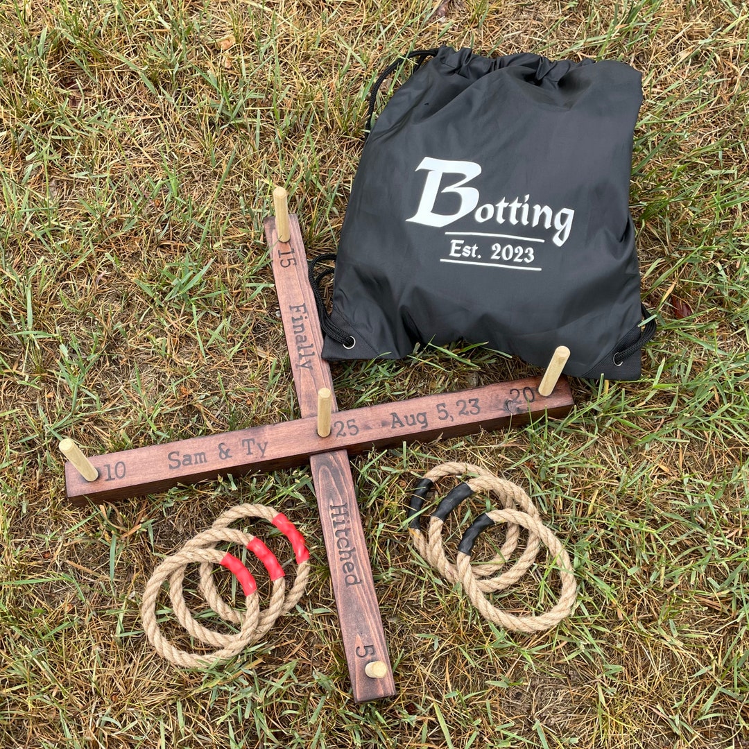 Personalized Ring Toss Game With Personalized Drawstring Bag. Excellent ...