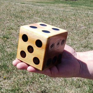 Giant Wooden Lawn Dice, Yard Dice, Lawn Game, Family Gift, Dice, Play ...