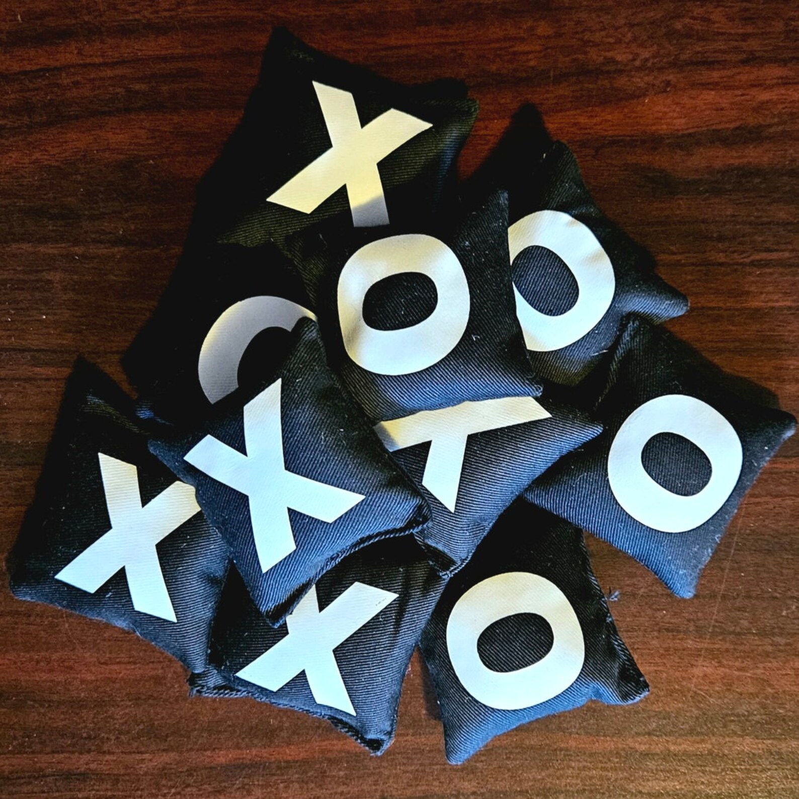 Tic Tac Toe Game With Bean Bags Play Compact Indoor Game or Outdoor ...