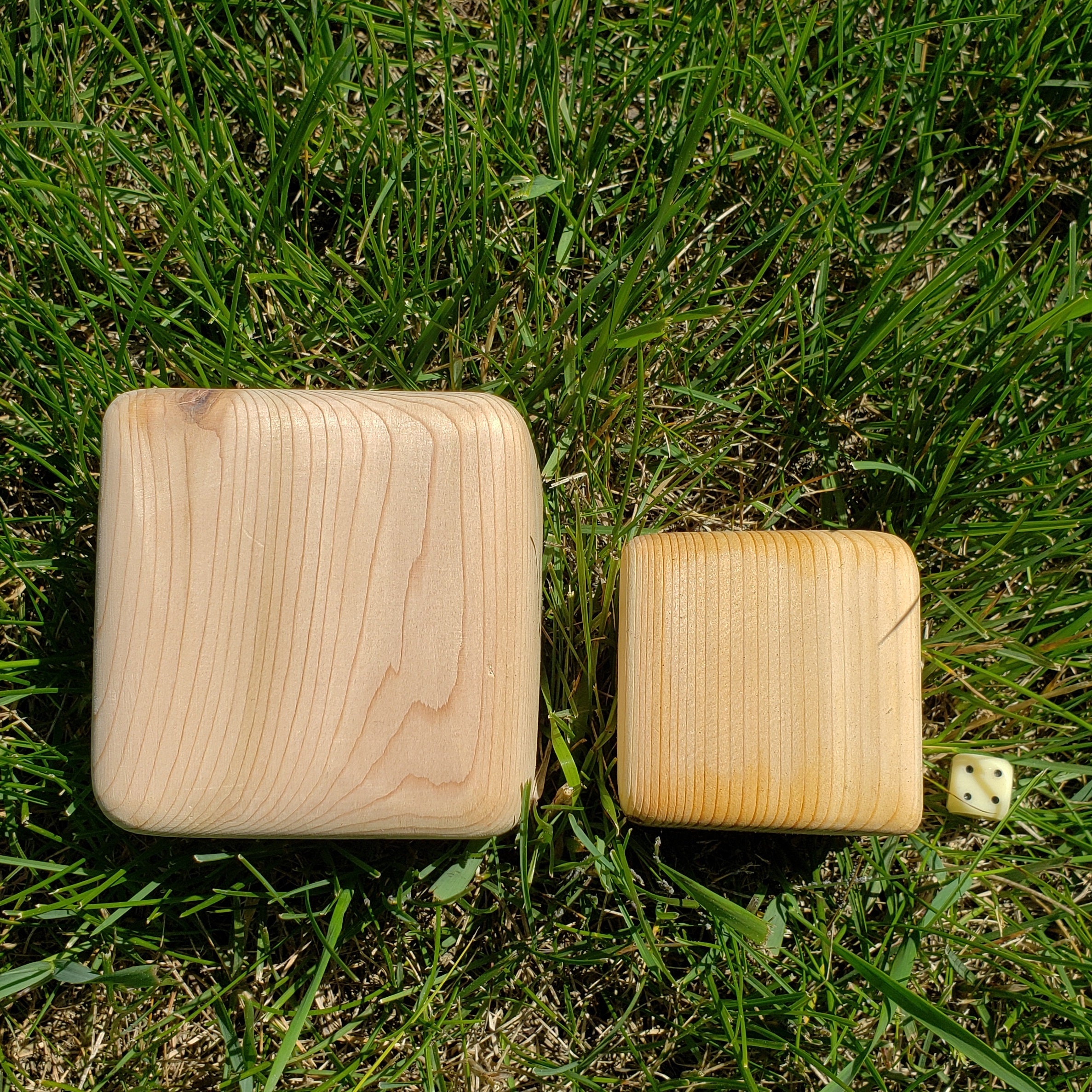 Giant Wooden 2-1/2 Lawn Dice, Yardzee or Yarkle Yard Game, Wedding Game ...