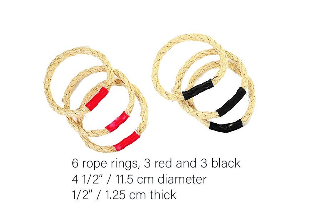 Rope Rings for Ring Toss, Lawn Game, Carnival Game, Ring the Bottle ...