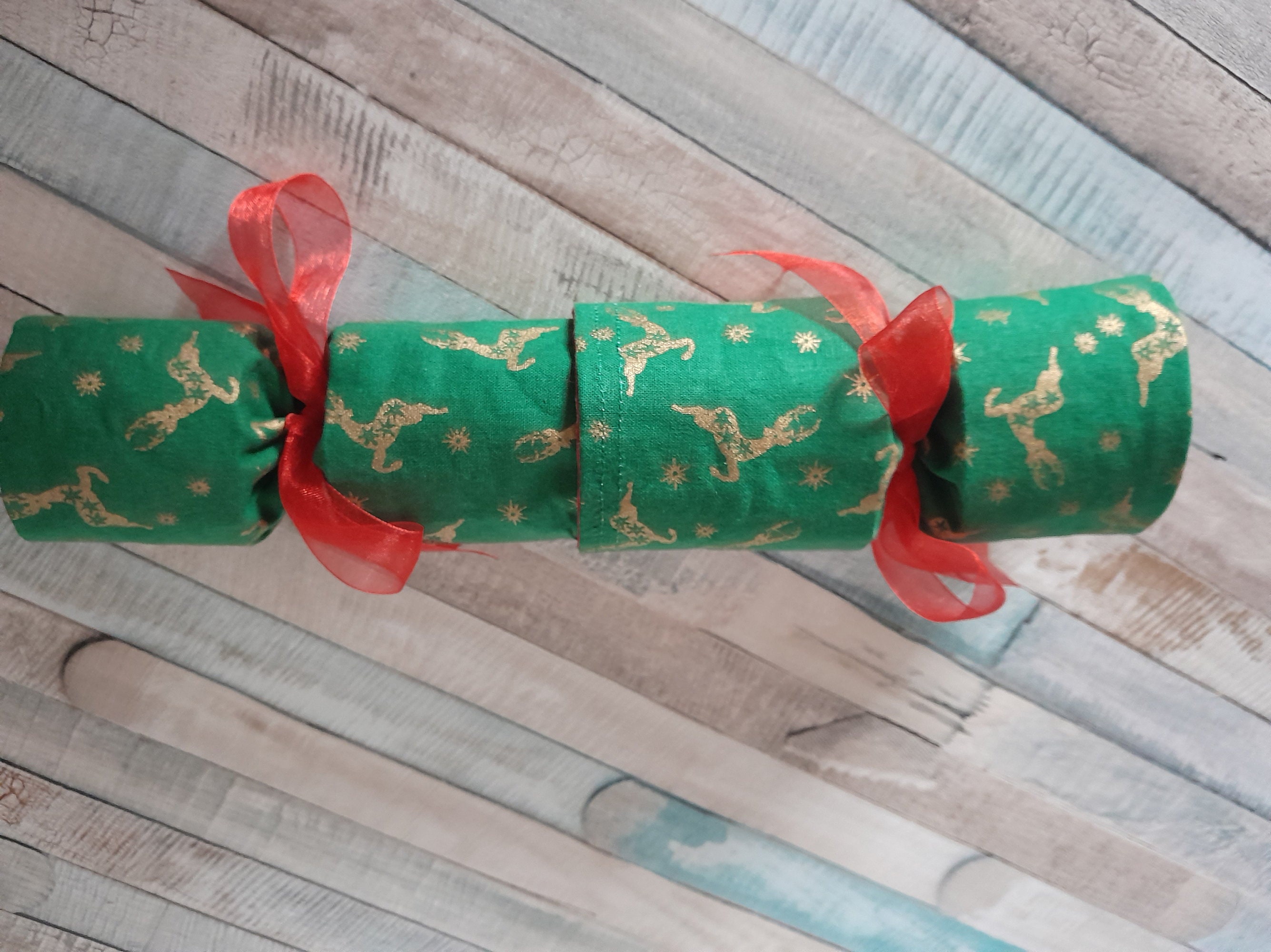 Deluxe Reusable Fabric Christmas Crackers Pullable Eco - Etsy UK