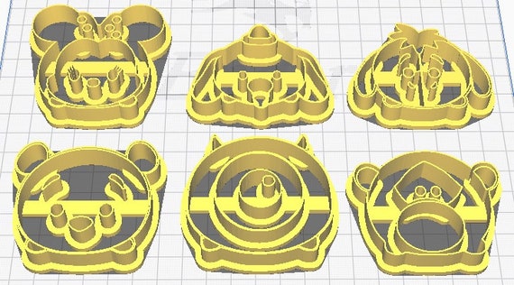 Sum Sum Cute Character Cookie Cutter Imprint STL Files - Etsy