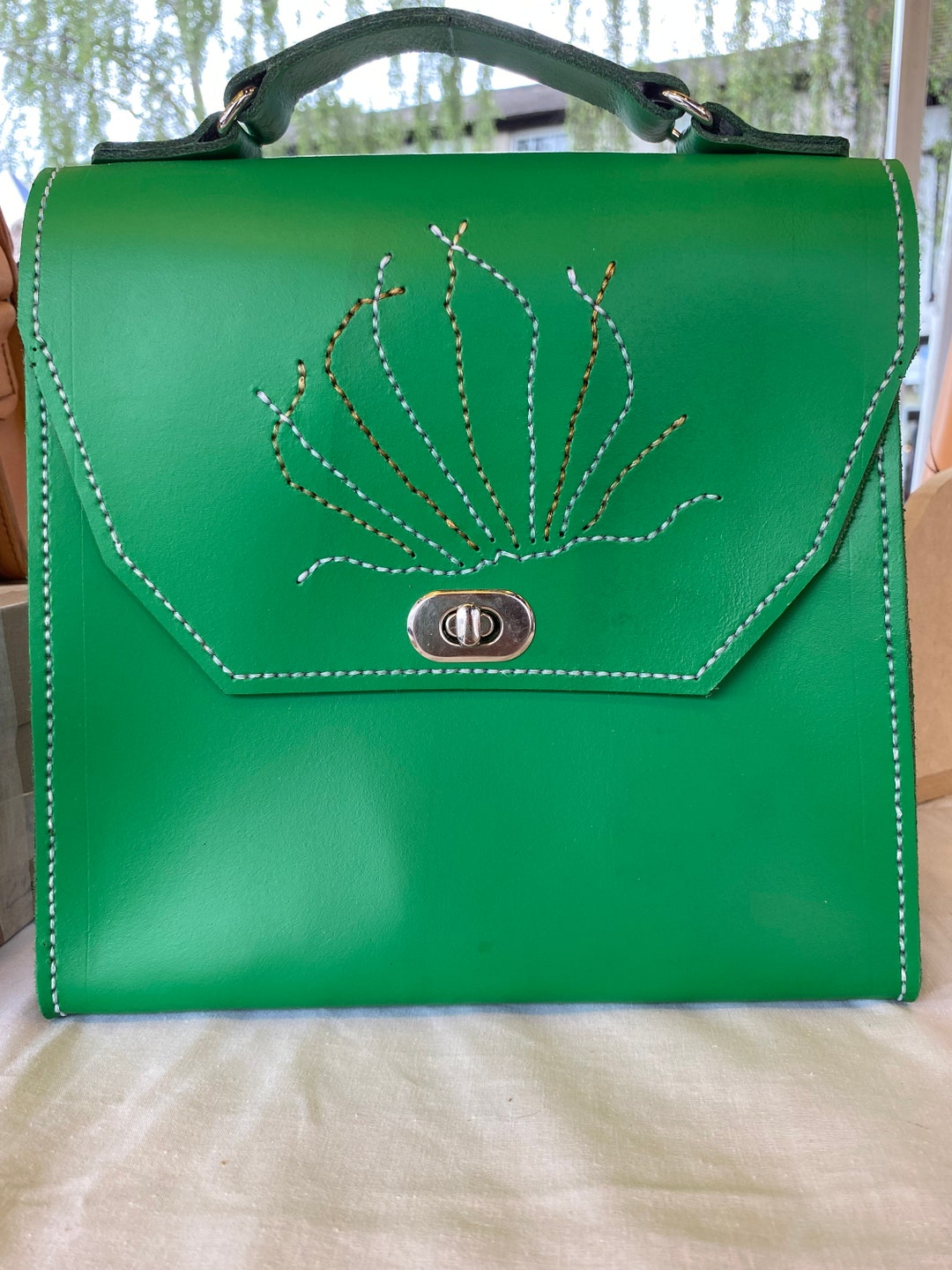 Large Green Bag - Etsy