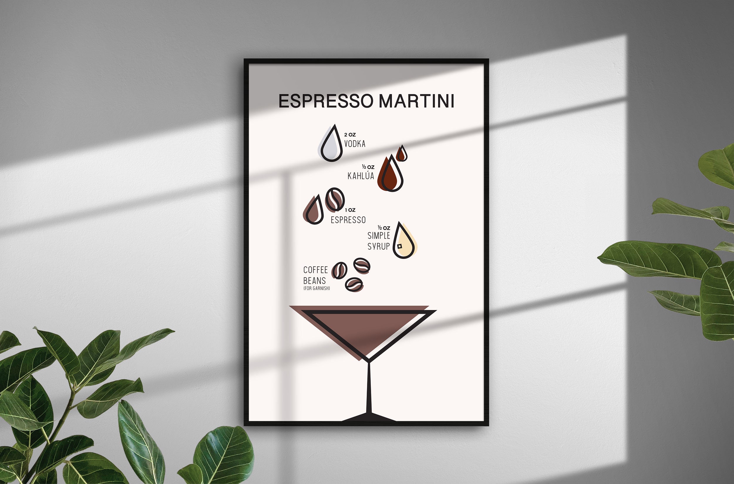 Espresso Martini Print / Poster / Boozy Gift / Cocktail Art / - Etsy