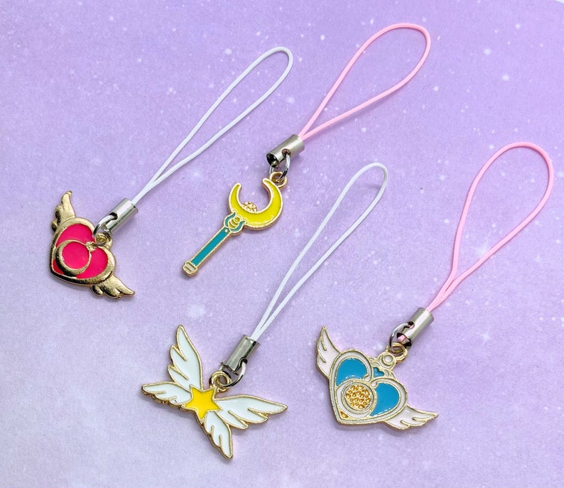 Magical Girl Phone Charms & Dust Plugs Sailor Moon Cardcaptor Sakura ...