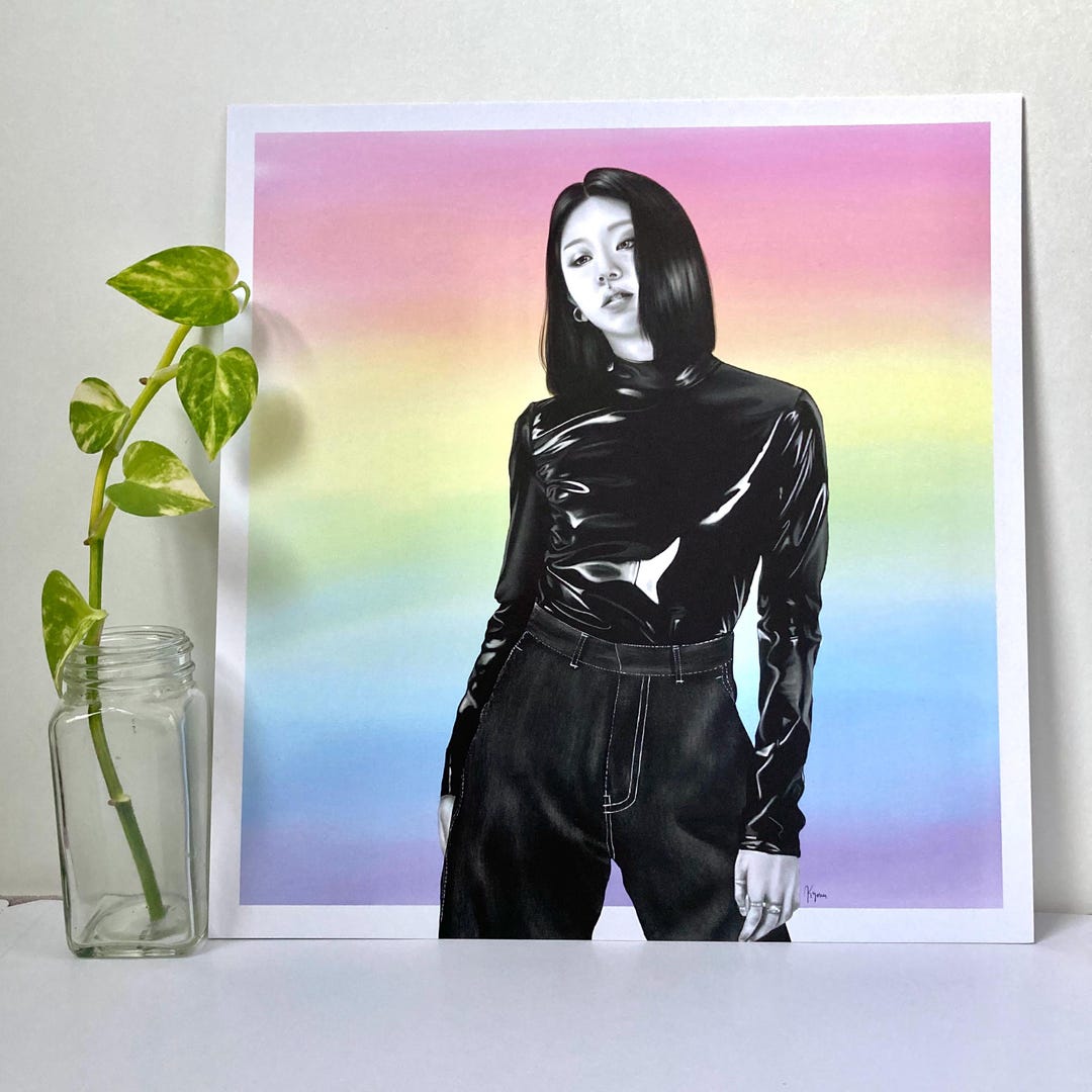 Limited Edition Original Art Print | Twice Chaeyoung Rainbow Fan Art ...