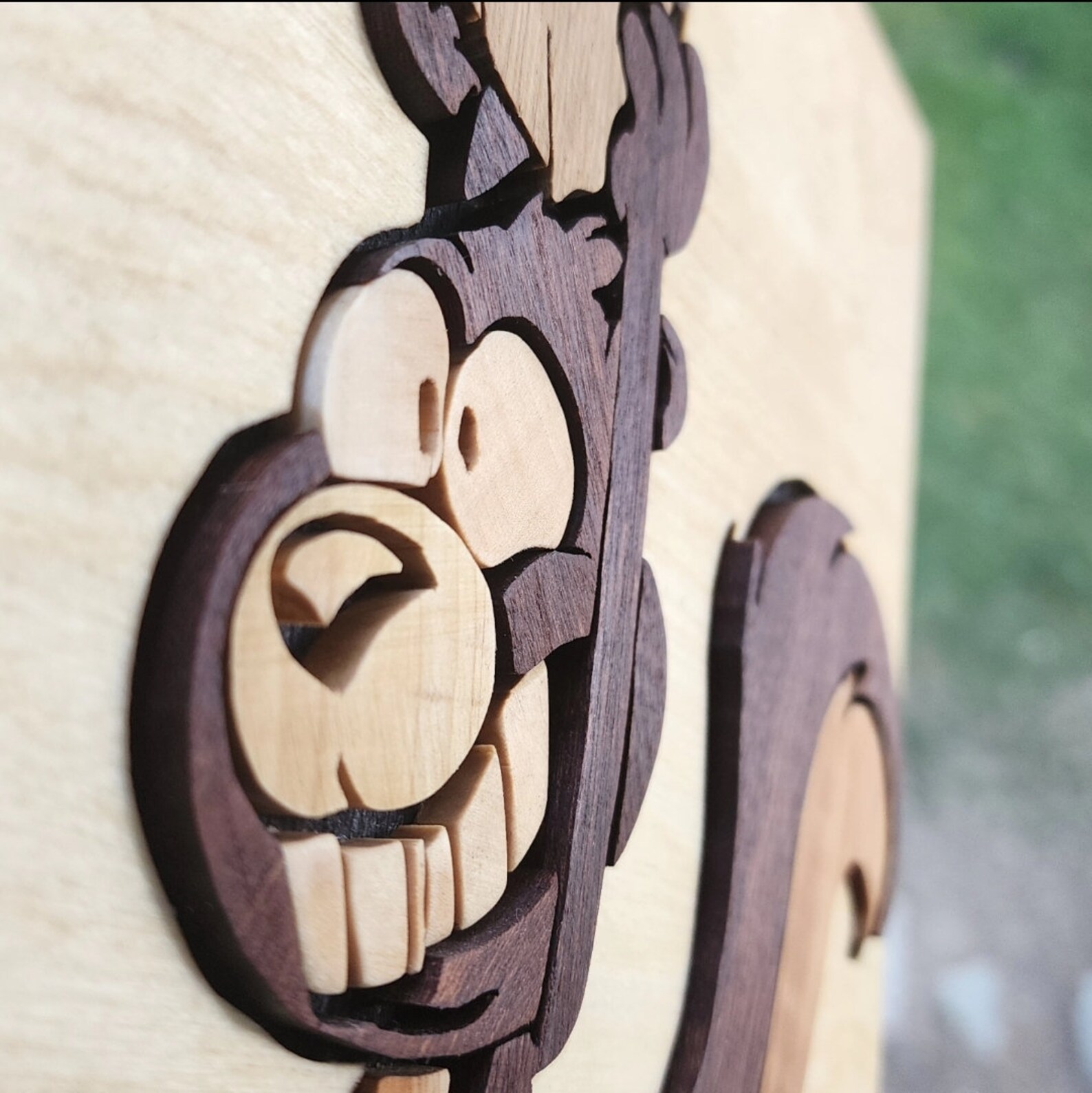Intarsia Wood Sweet Squirrel Art Natural Handmade Gift for Mom - Etsy