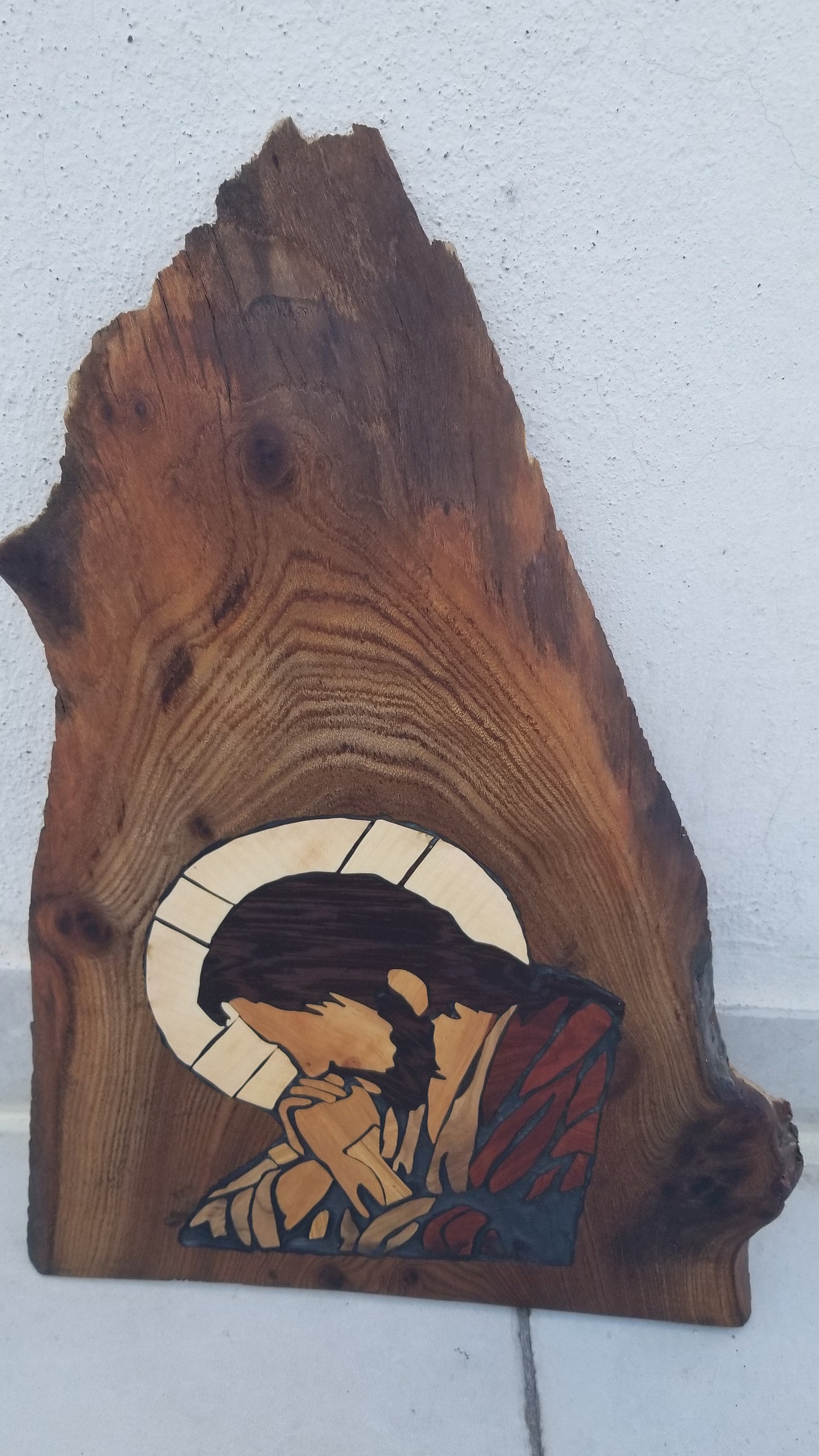 Intarsia Wall Wood Art Natural Handmade. Fully Unique and Oil Great Job ...