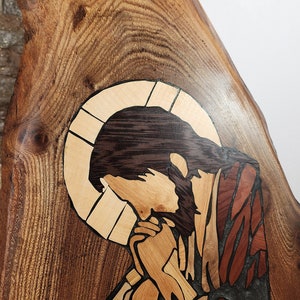 Intarsia Wall Wood Art Natural Handmade. Fully Unique and Oil Great Job ...