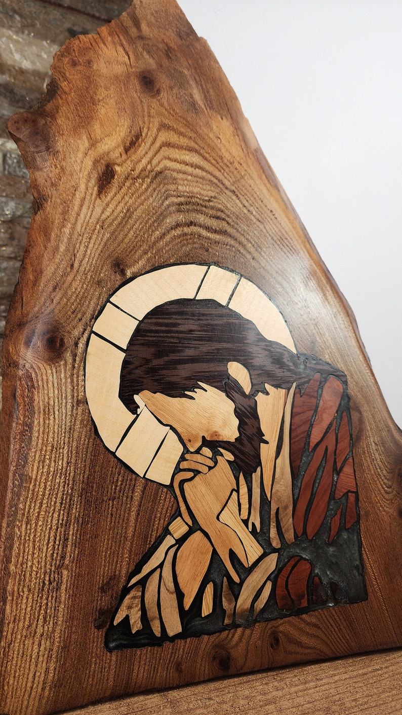 Intarsia Wall Wood Art Natural Handmade. Fully Unique and Oil Great Job ...