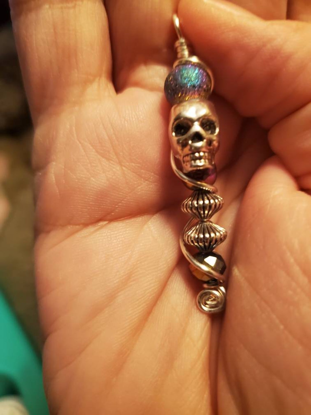 Steel Skeleton Wrap With Gemstone - Etsy