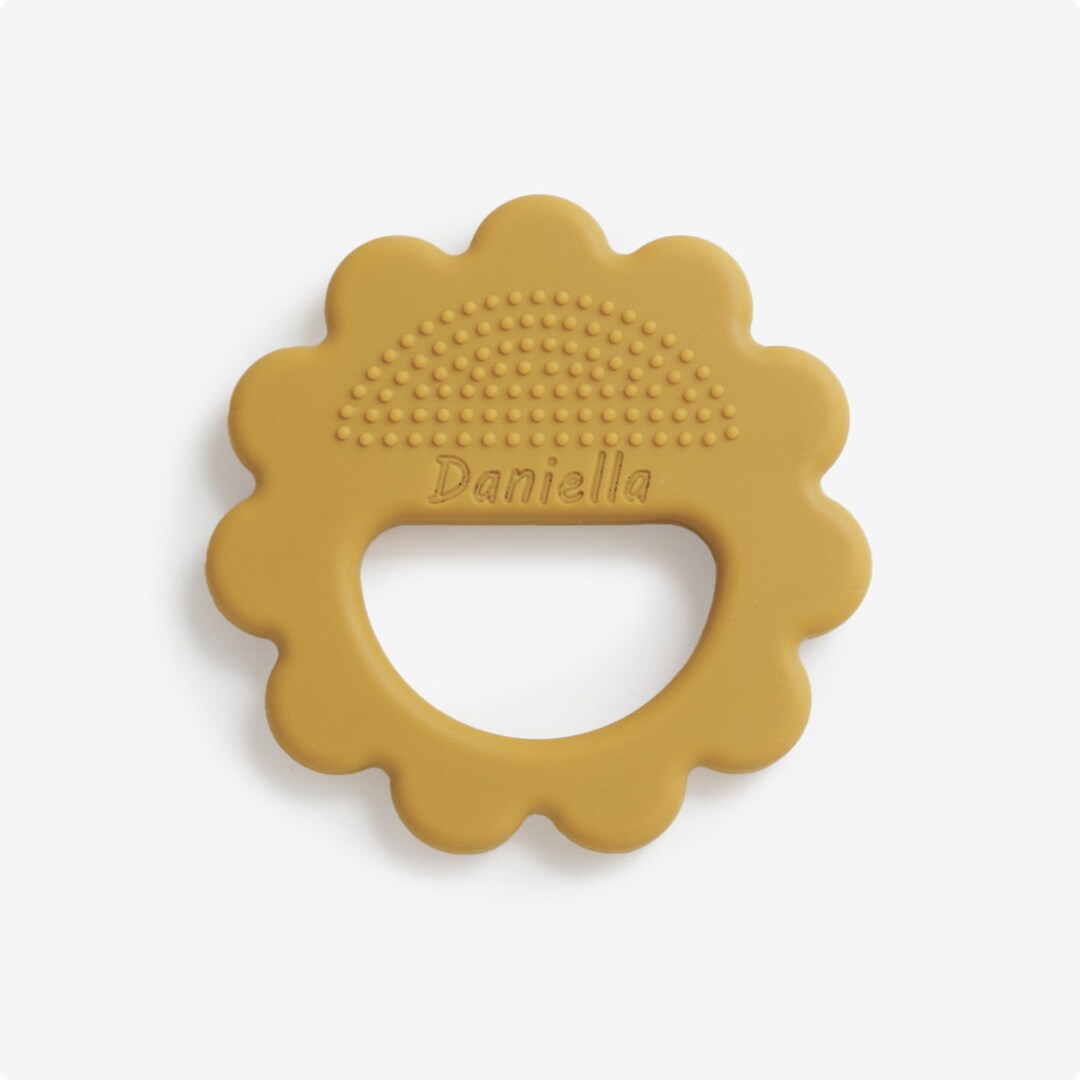 Personalised Silicone Teether/baby Teething Toy/baby Soother/named ...