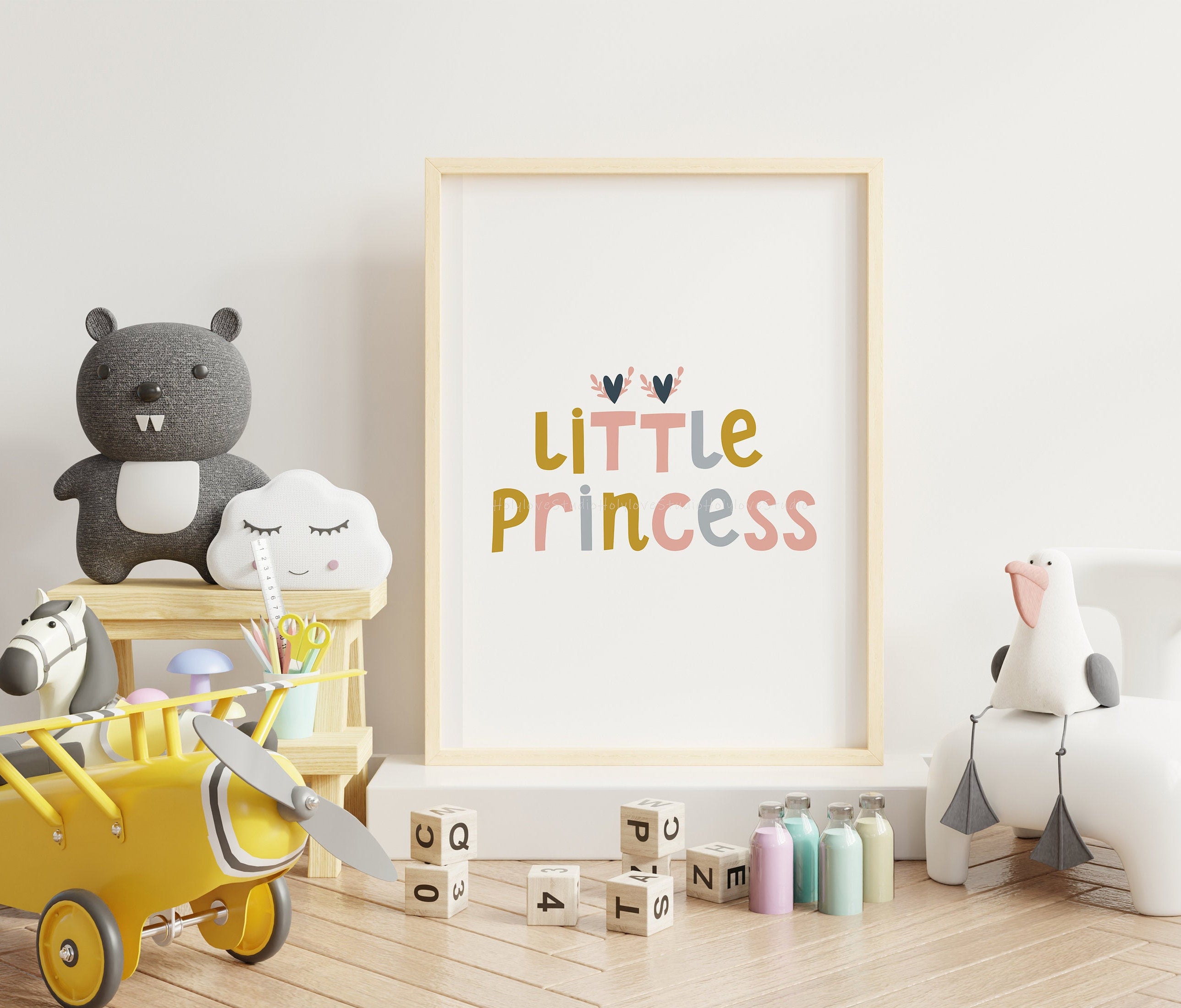 Little Princess Poster, Princess Wall Art, Nursery Print, Baby Bedroom ...