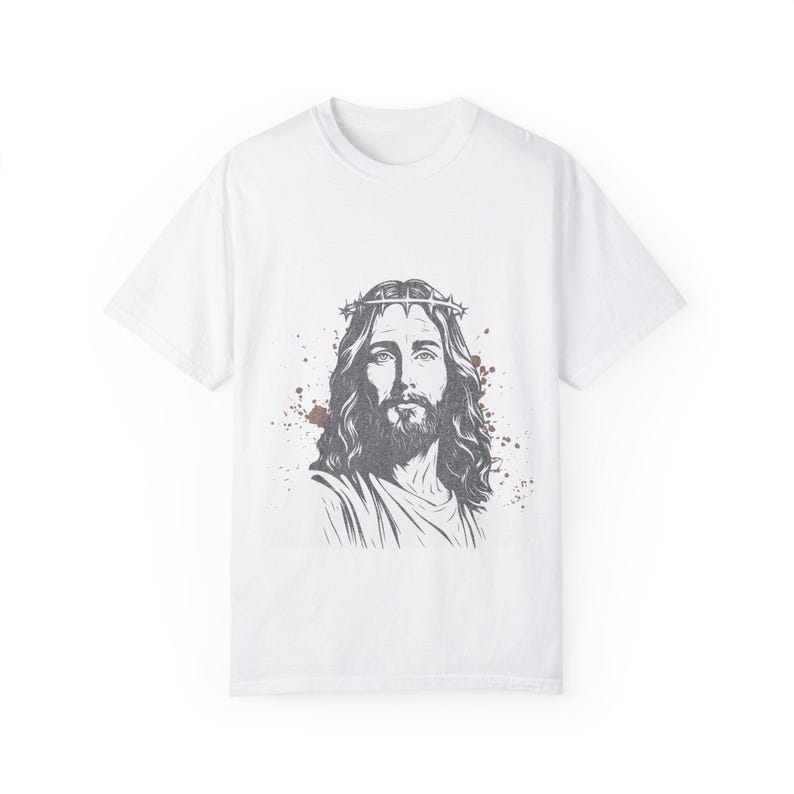 Jesus Portrait Christian T-shirt Religious Faith Shirt Inspirational ...